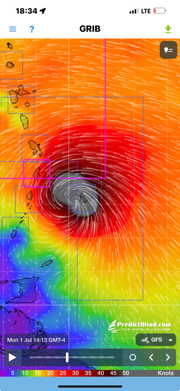 Le Cyclone Beryl - Le Voyage de Teïs
